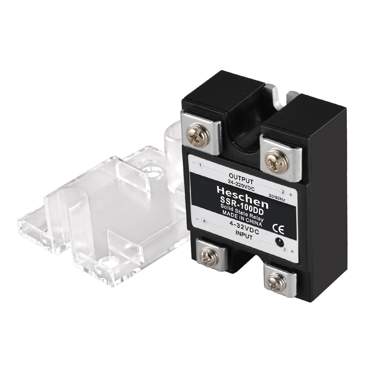 Heschen Single Phase DC Solid State Relay SSR-100DD VDC/24-220VDC 100A