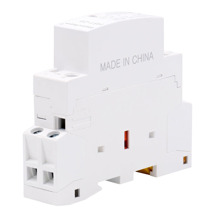 Household AC Contactor HS1-25 Ie 25A 2 Pole 1NO 1NC 12V Coil Voltage ...