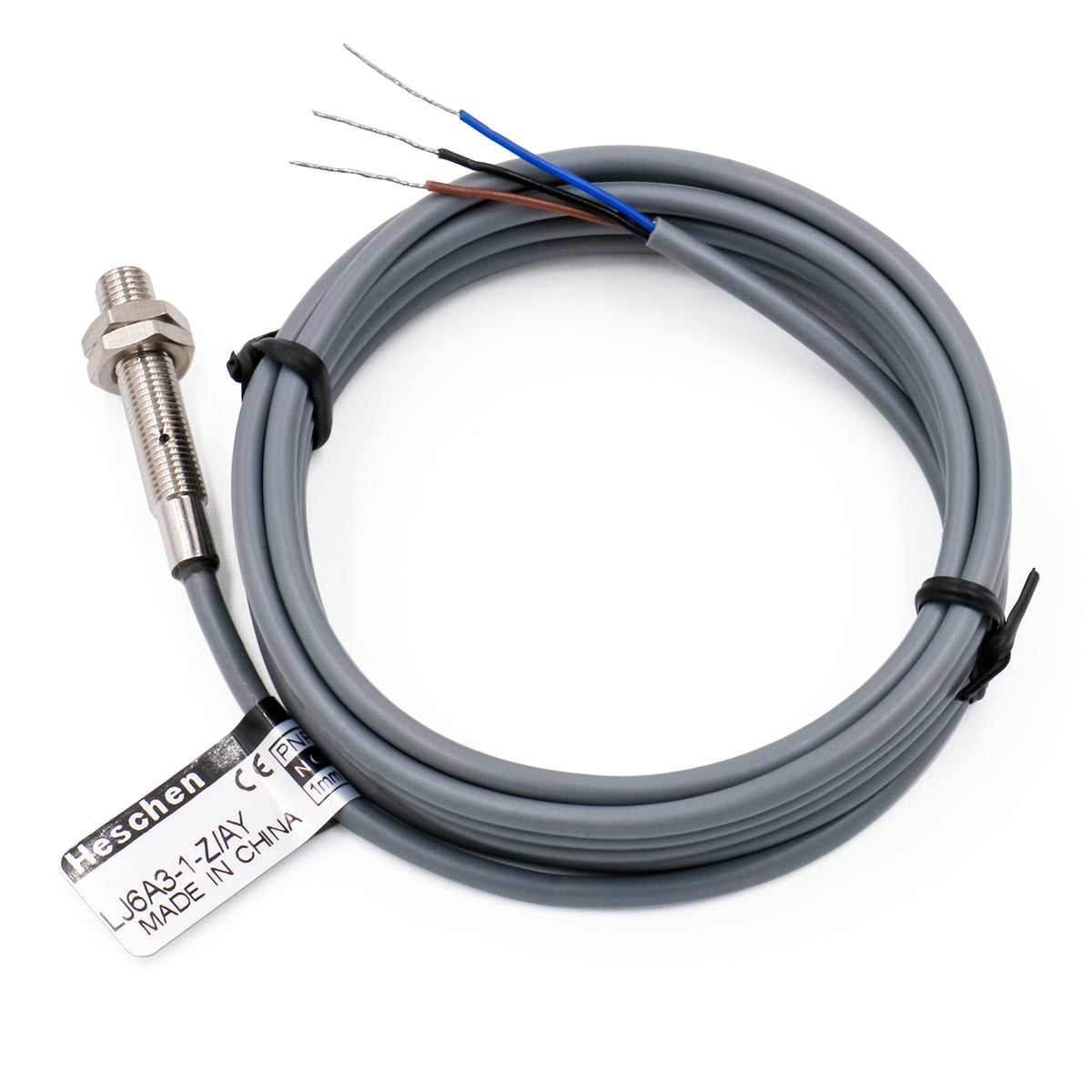M6 Inductive Proximity Sensor Switch Shield lj6a3-1-z/ay 1mm PNP NC ...