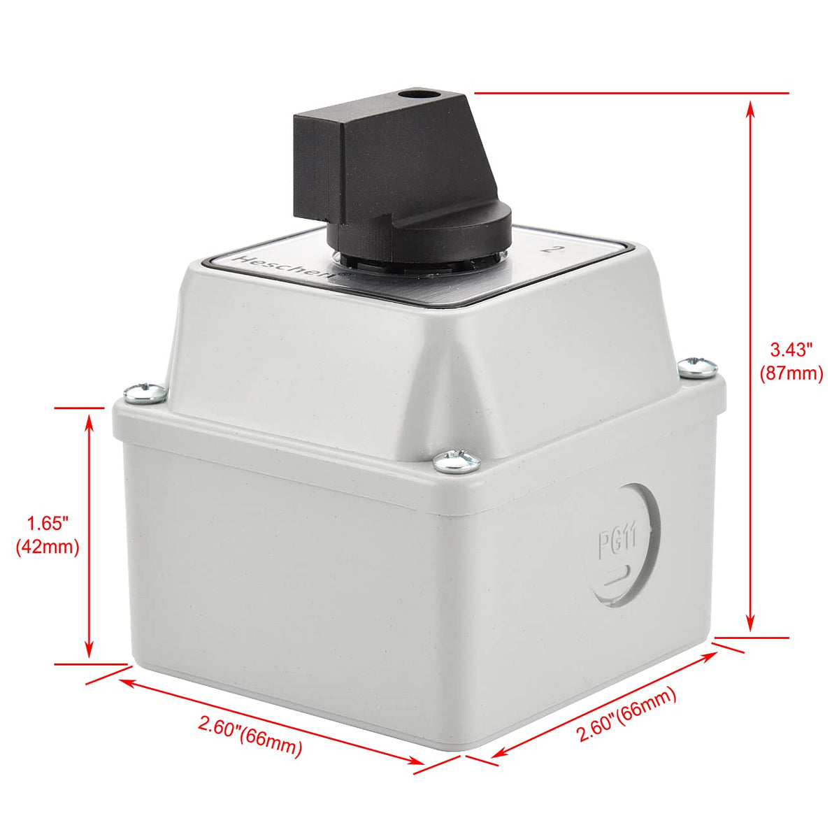 Heschen Universal Rotary Cam Selector Changeover Switch SZW26-20/D202 ...